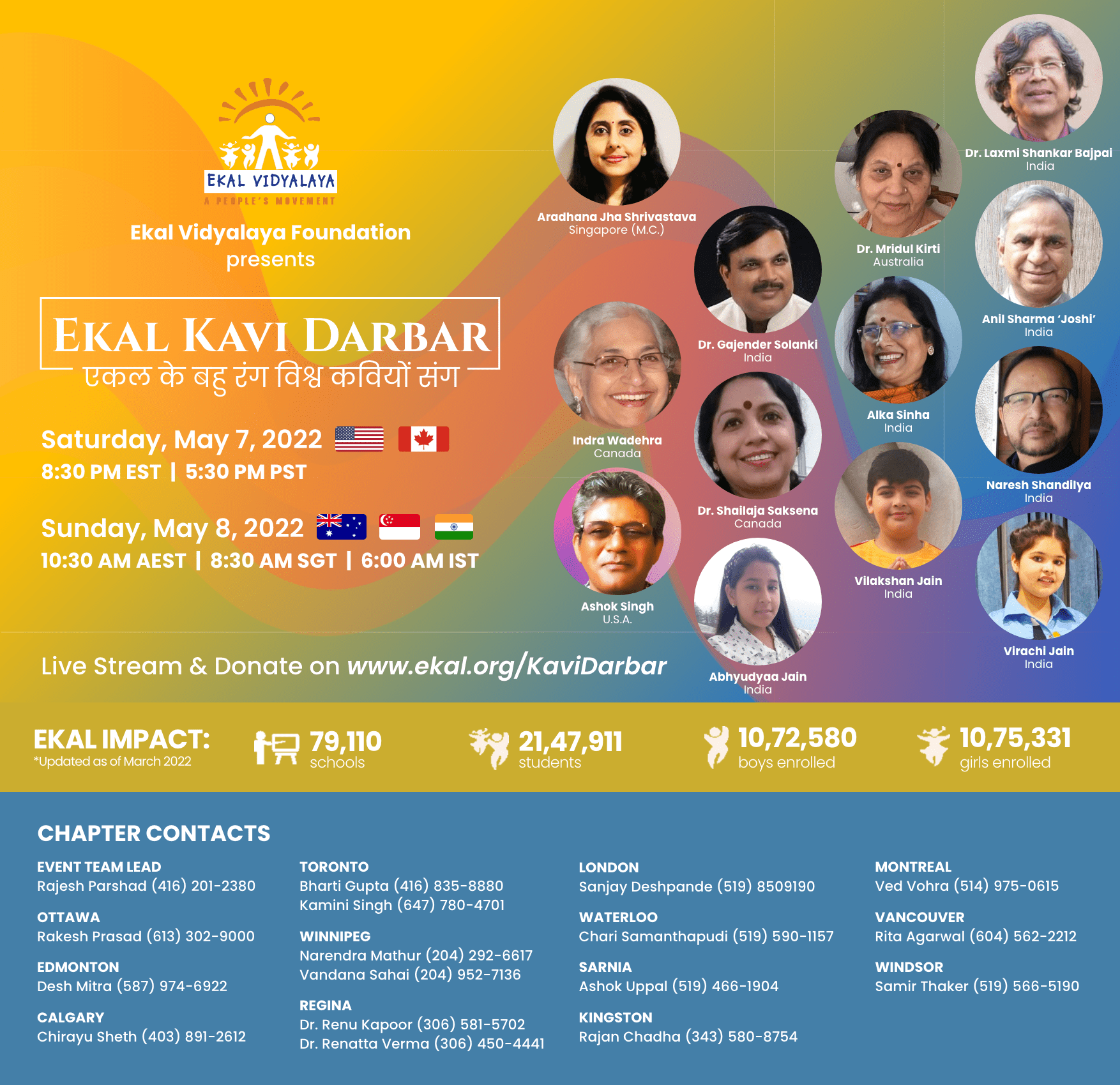 Kavi Darbar 2022 - Ekal Canada