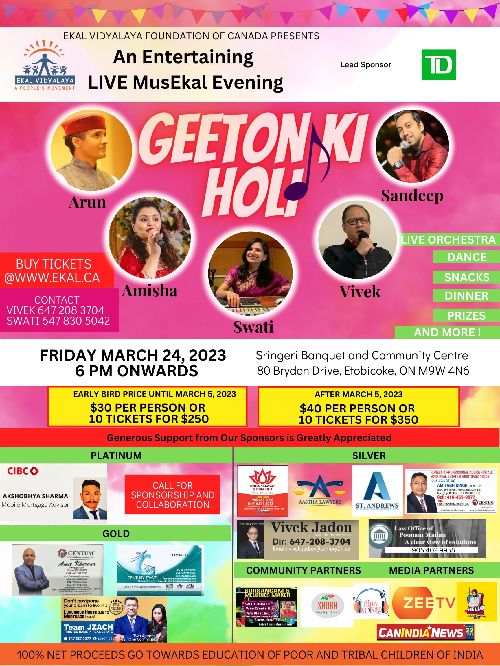Geeton Ki Holi 2023 - Ekal Canada